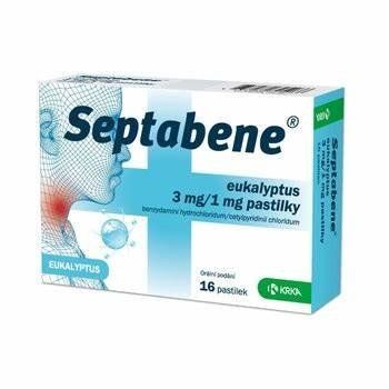 Septabene® Pastilky Eukalyptus 3mg/1mg 16 ks | Pilulka.cz
